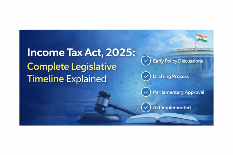 Income Tax Act, 2025: Complete Legislative Timeline Explained ...